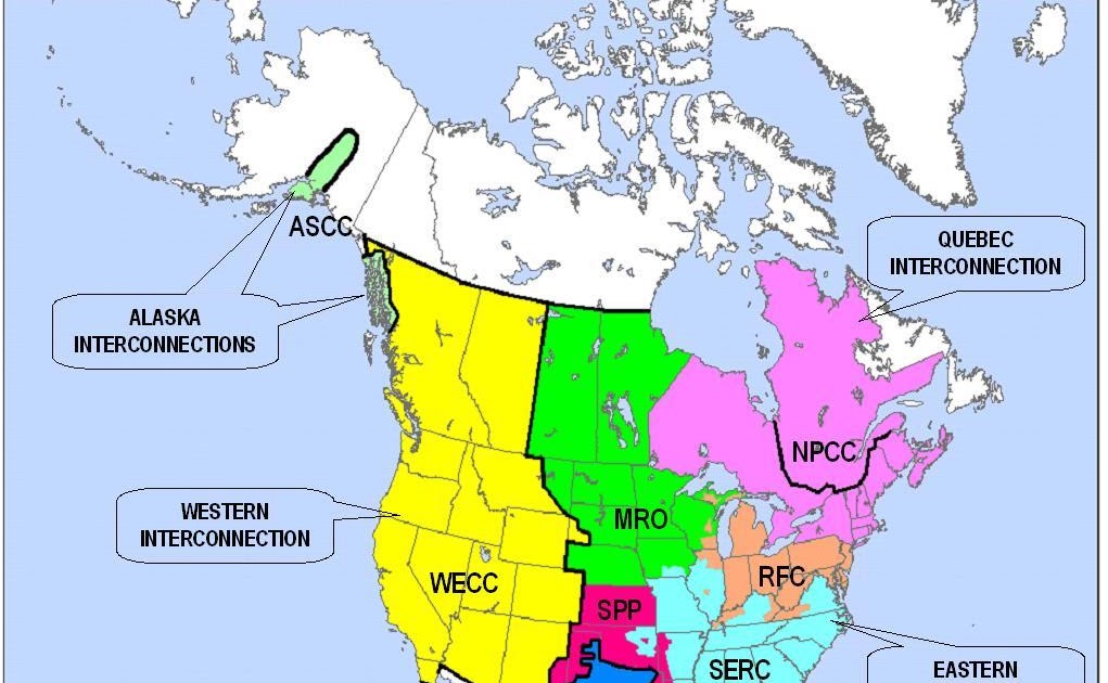 Map of Electricity Grid