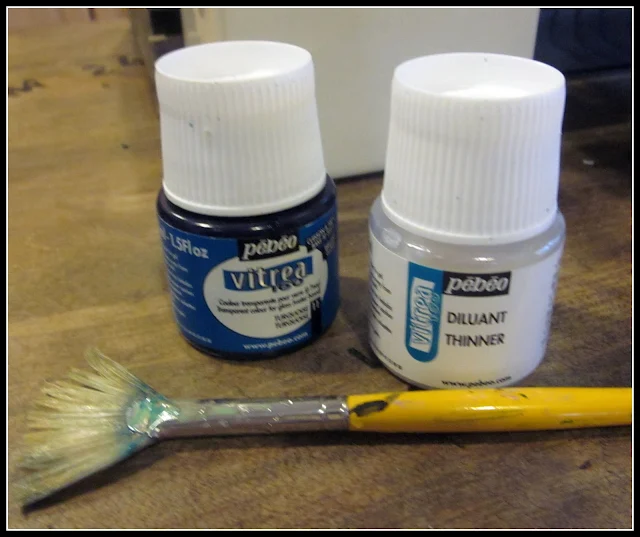 How to Paint Blue Mason Jars