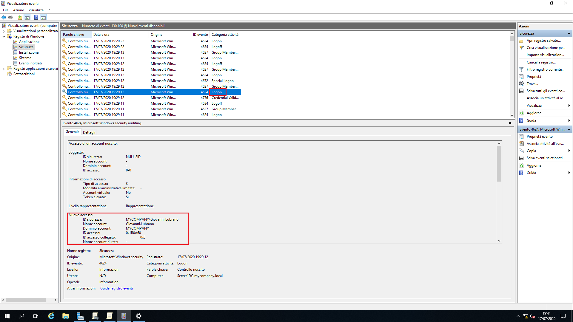 Information Technology: Windows Server 2019: Impostare l'audit sul ...