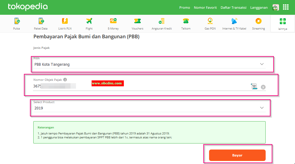 Cara Bayar PBB Online Di Tokopedia - NEWBIE CODE NEWS | BELAJAR IT ONLINE