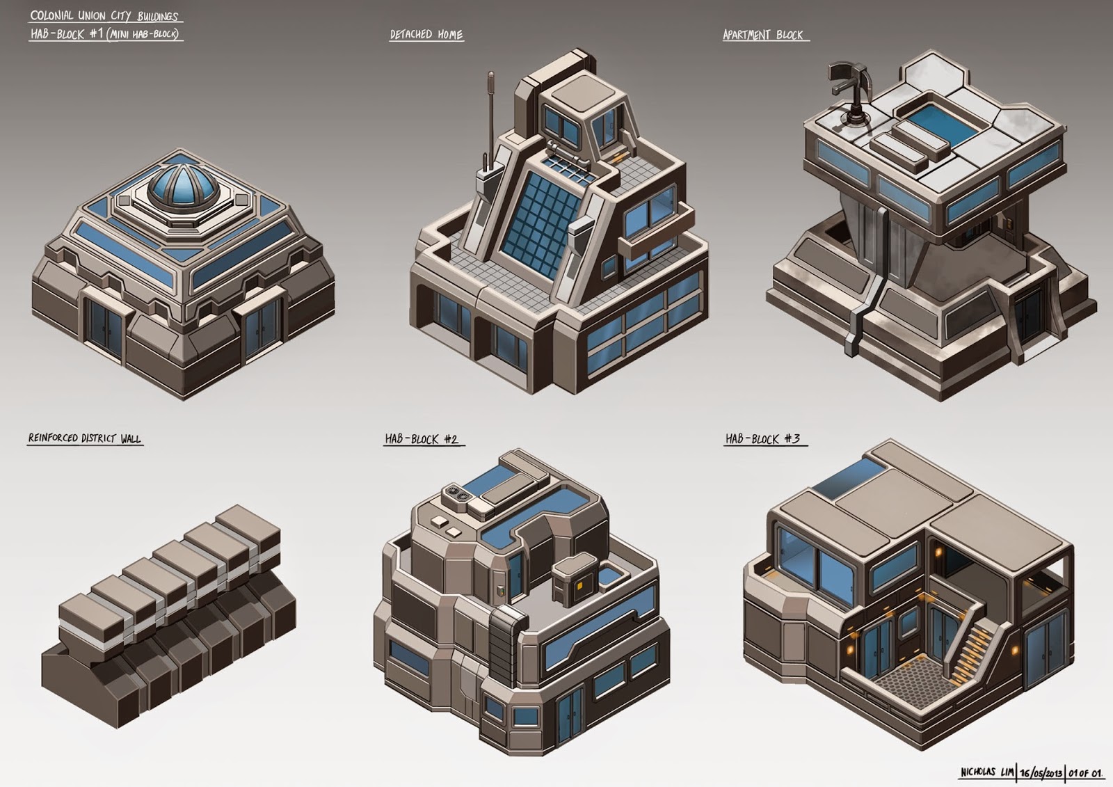 Nicholas Lim Concept Art Blog: BUILDINGS & PROPS