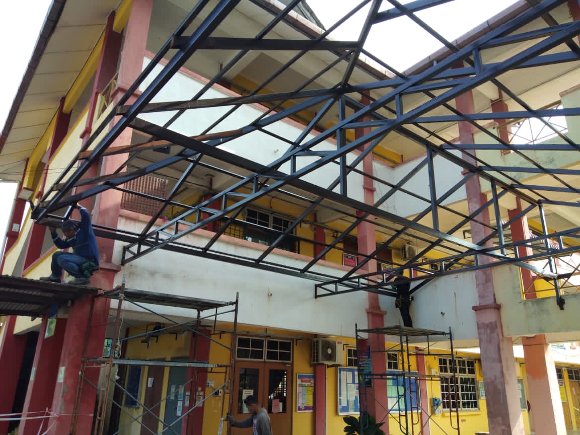 AWNING PAGOLA DAN GRILL : NILAI : Memasang Set Awning Metal Deck Di ...