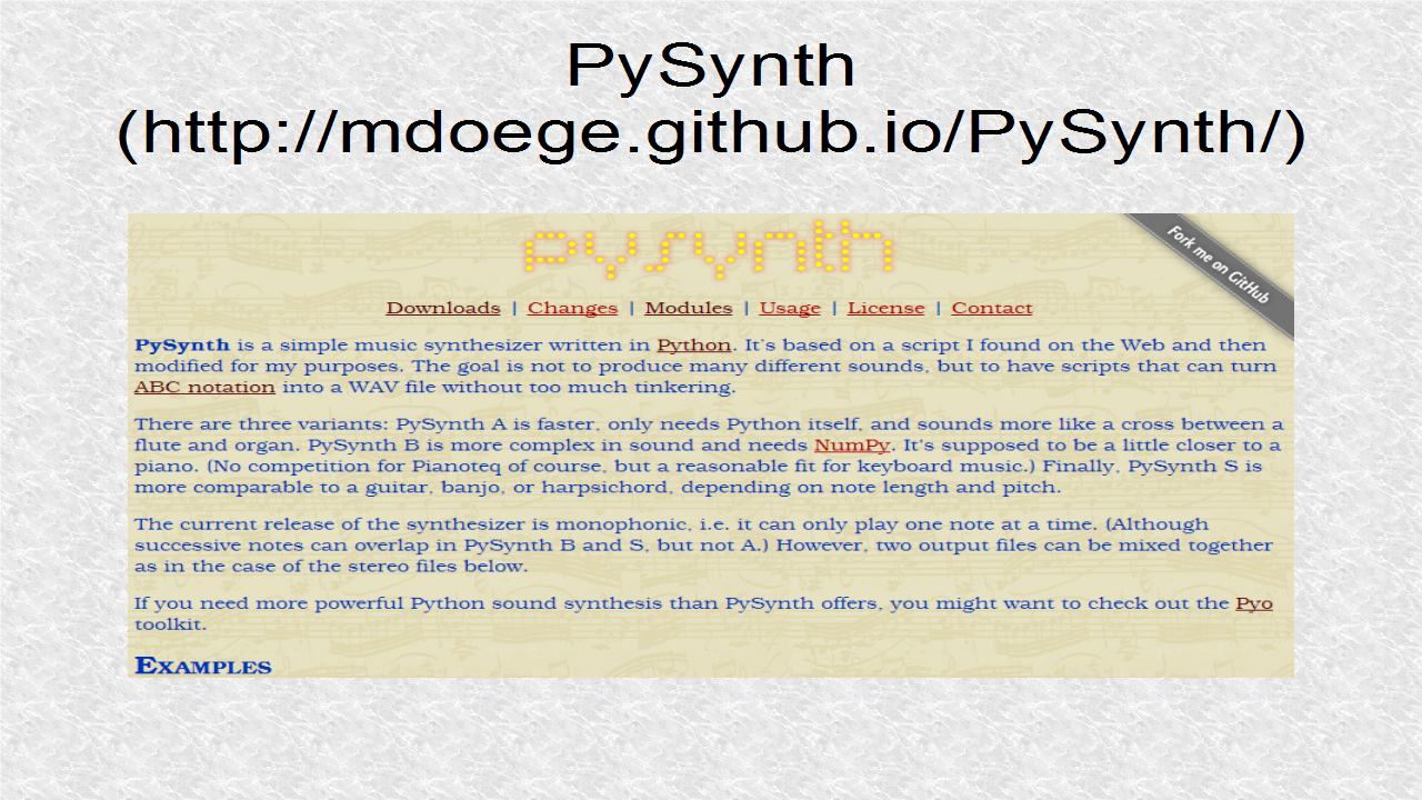 Audio Programming In Python: 2. Creating Audio with PySynth