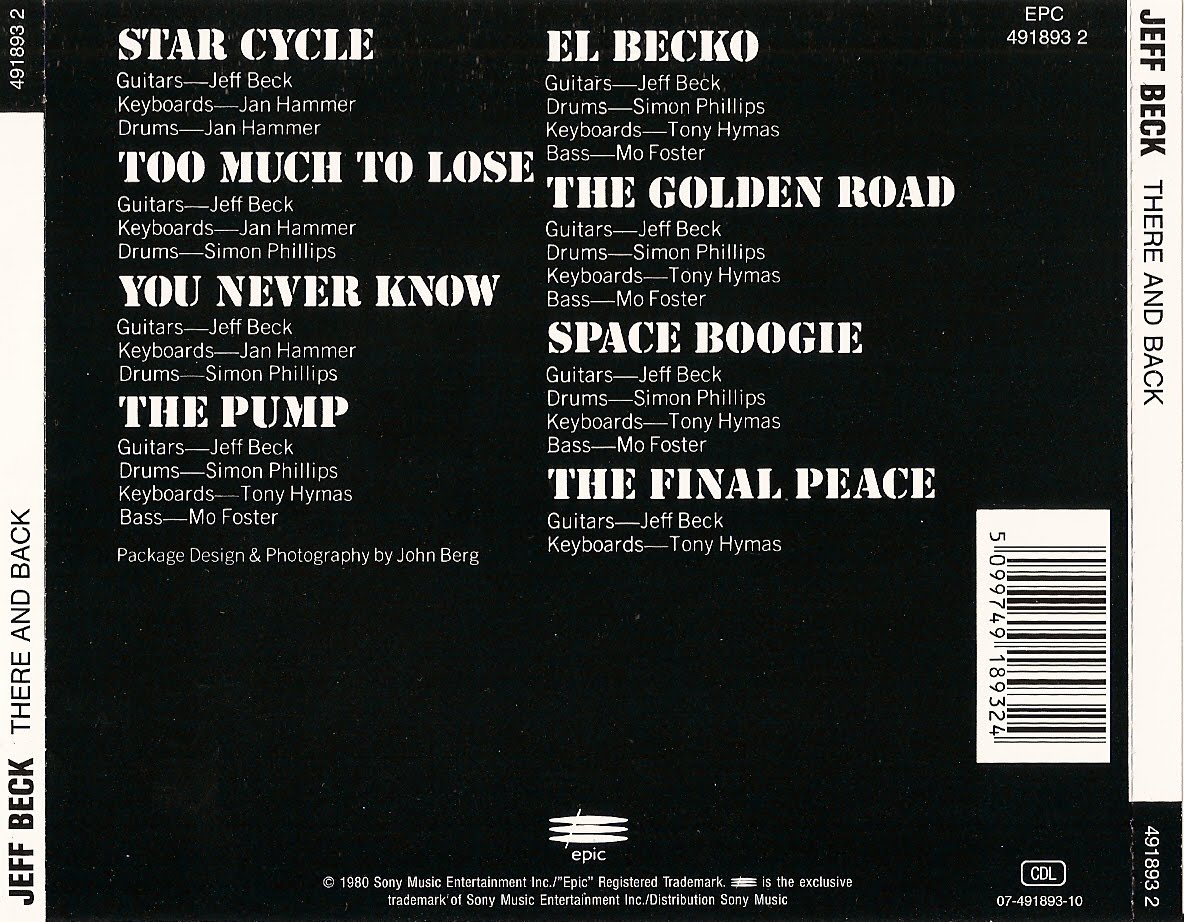 Classic Rock Covers Database: Jeff Beck - There & Back (1980)