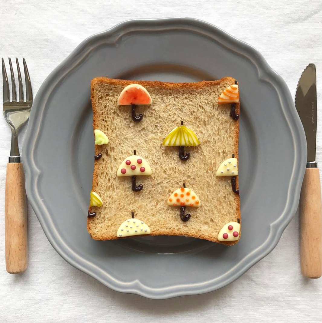 Comel Sungguh 15 Seni Atas Roti Putih Yang Dijadikan Seperti Lukisan