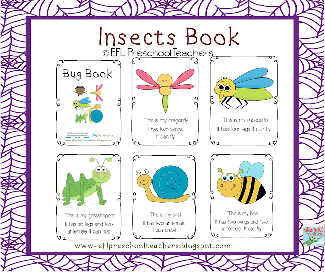 ESL/EFL Preschool Teachers: Insects - Bugs for Preschool ELA