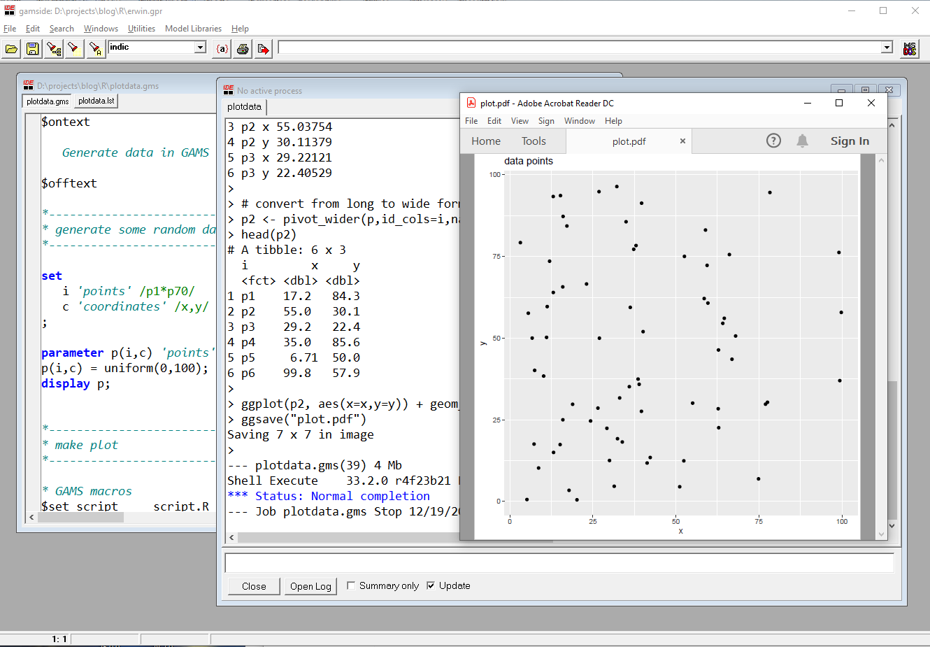 Yet Another Math Programming Consultant: GAMS + R scripting