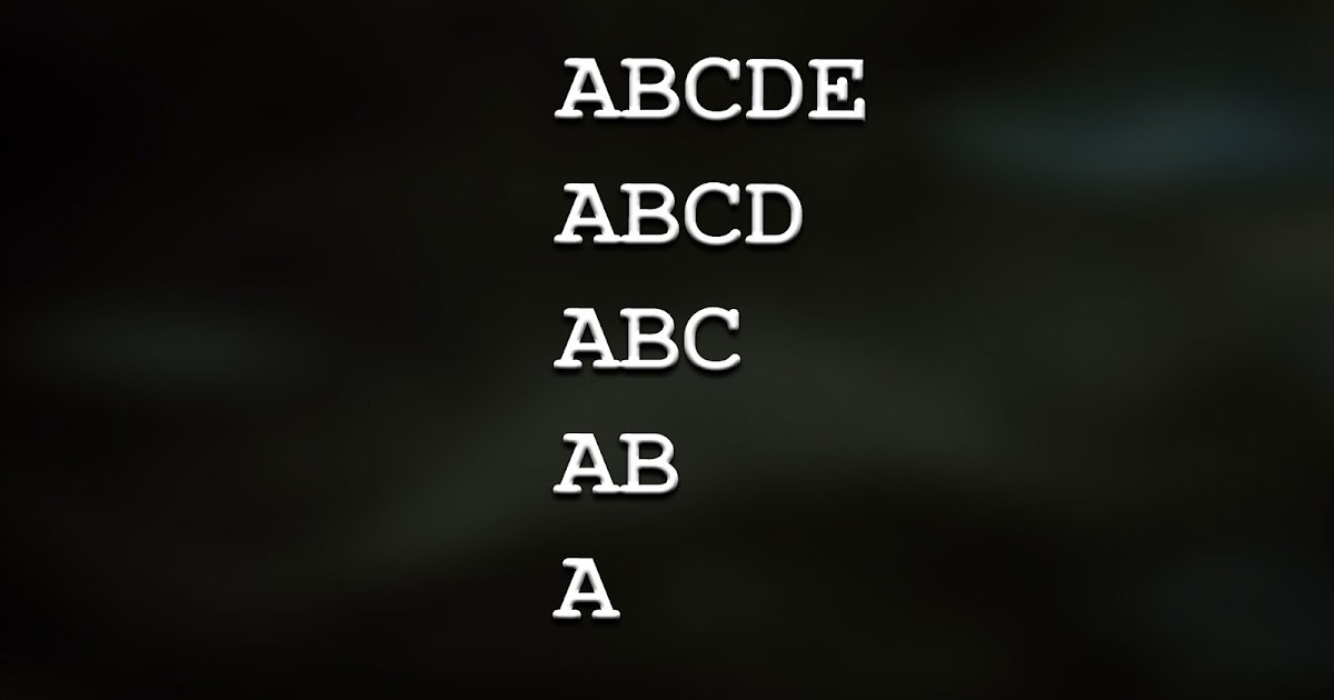 Alphabet Pattern Program in C - 5