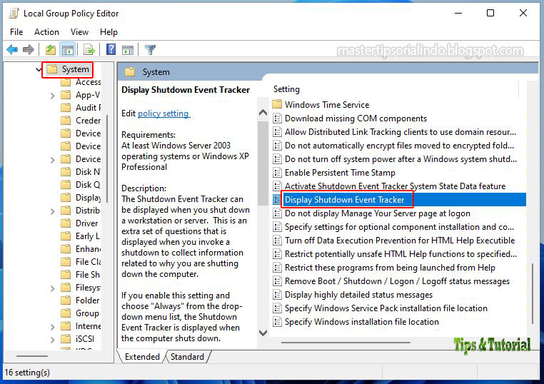 Cara Nonaktifkan atau Aktifkan Shutdown Event Tracker di Windows 10/11 ...