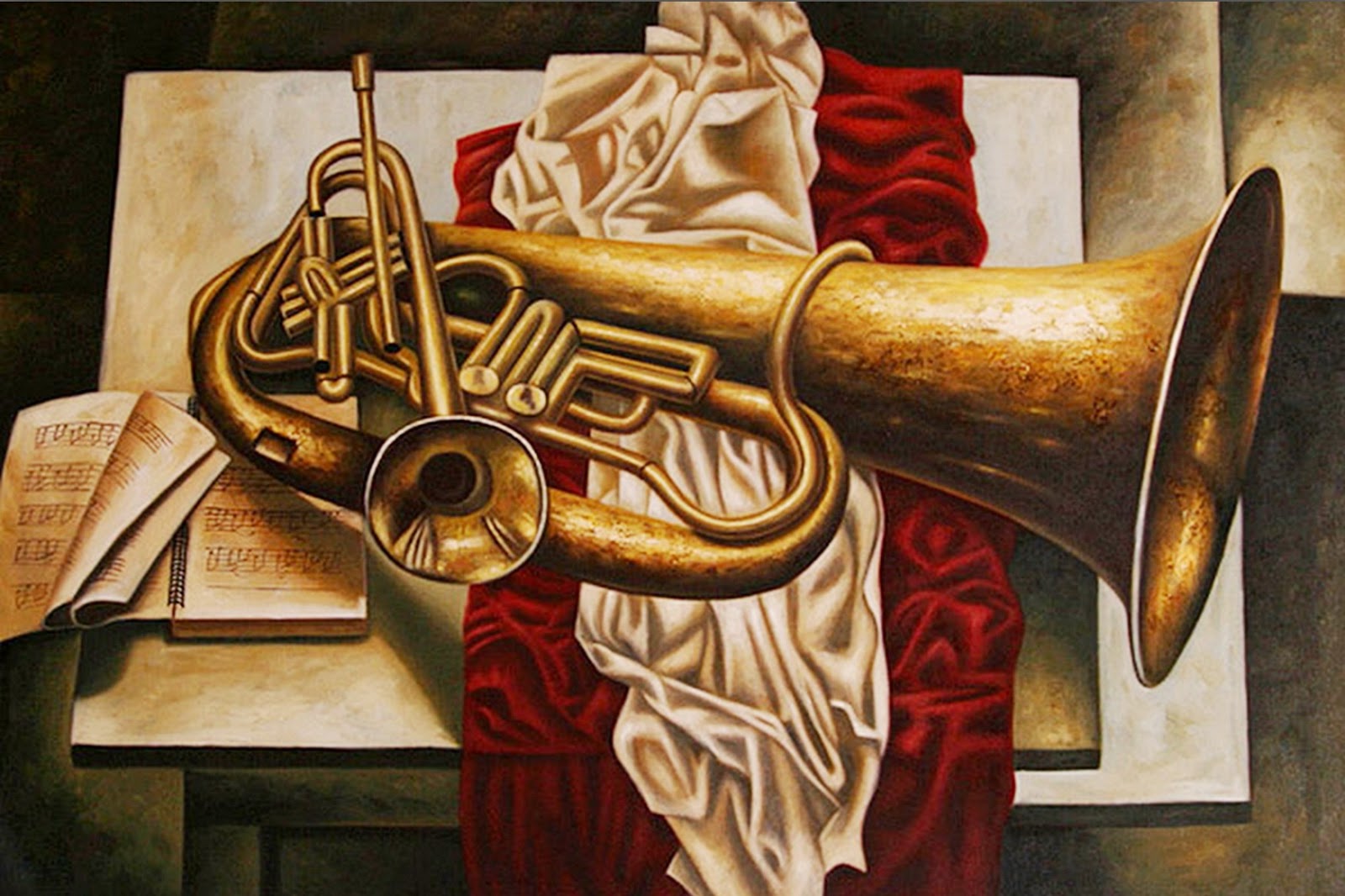 El arte es su máxima expresión : Cuadros con Instrumentos Musicales