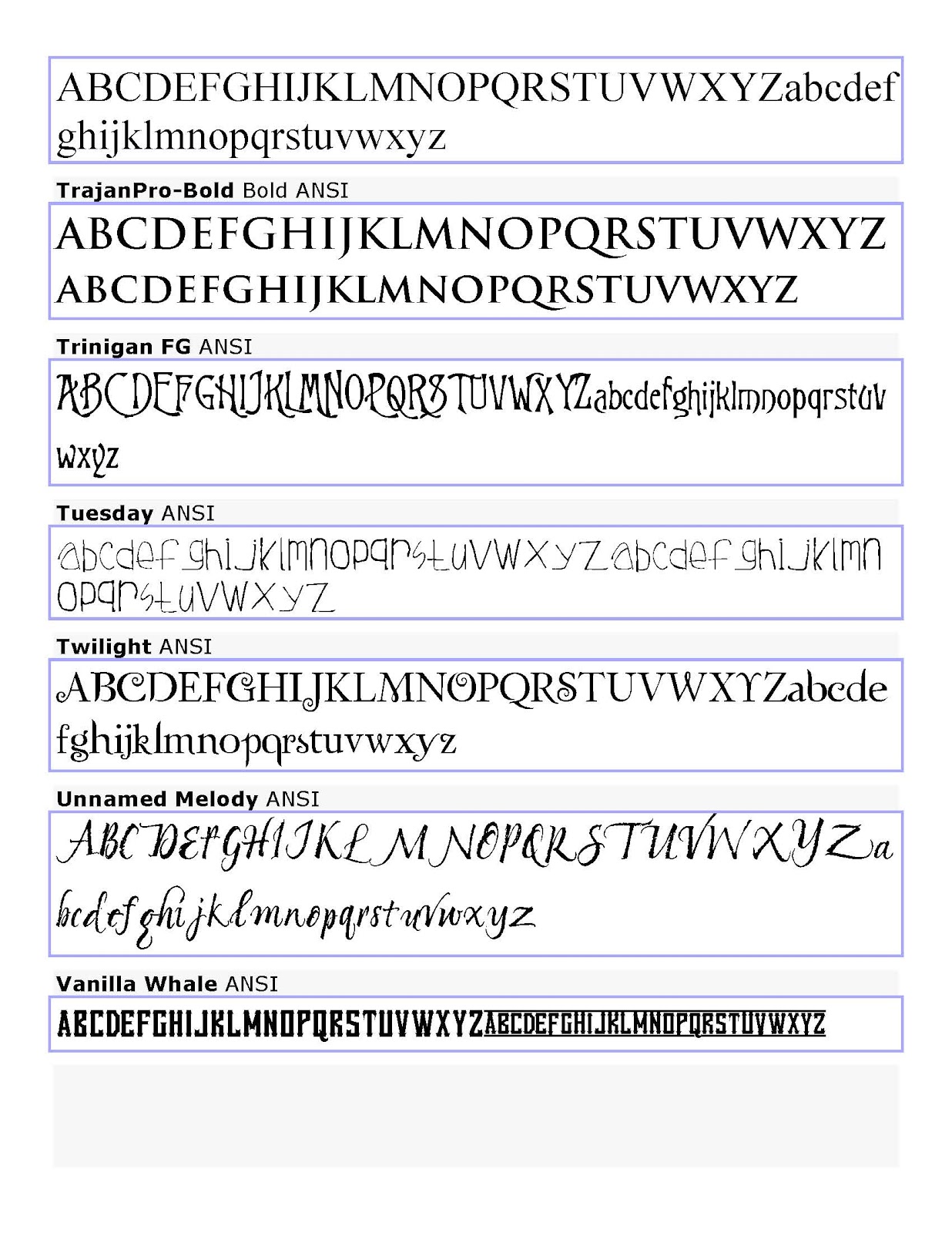 Crafts with a Side of You: Vinyl Lettering font selection