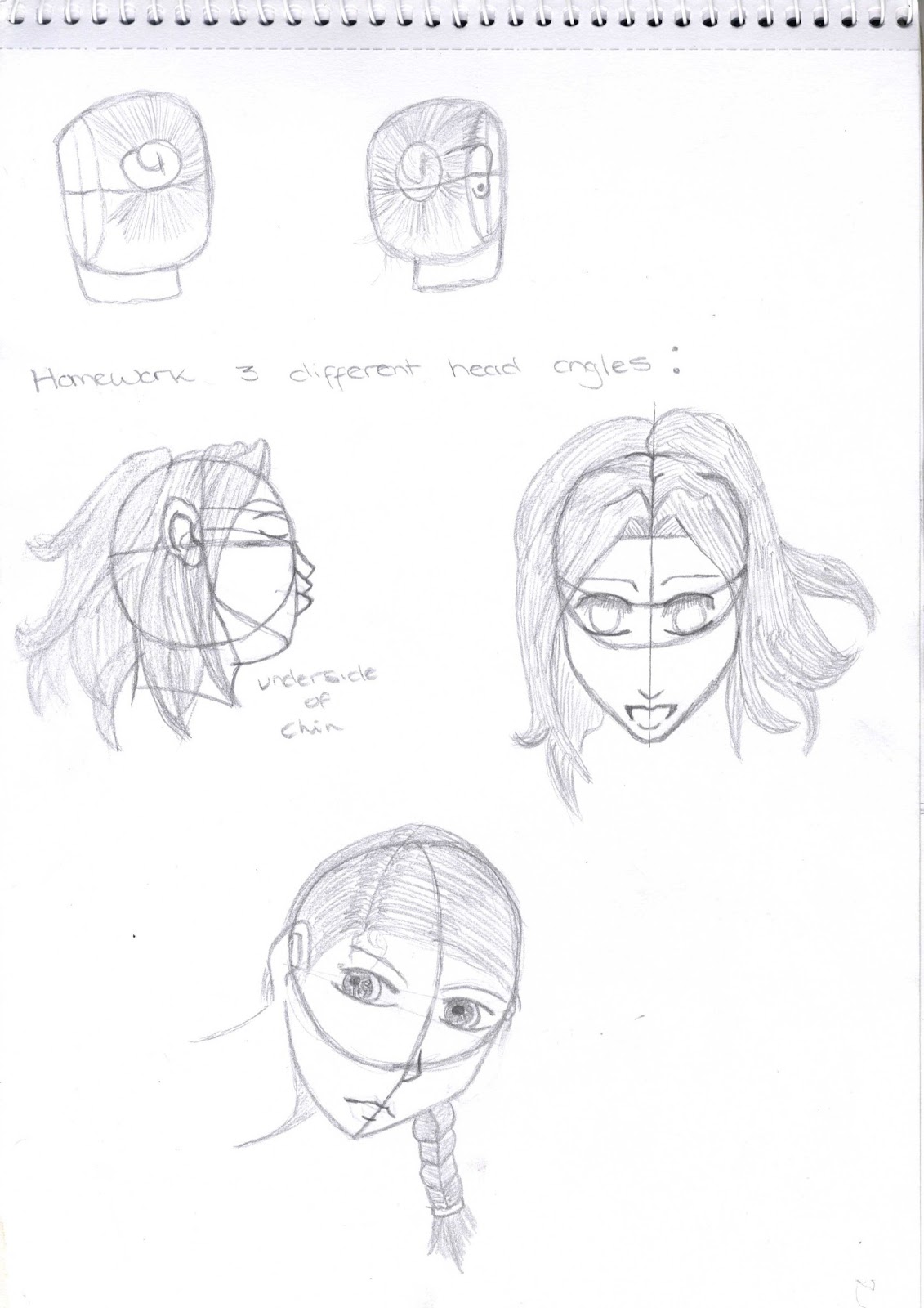 Drawing for Animation: Head studies (Sem 1)