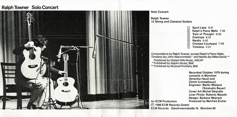 The CD Project: Ralph Towner - Solo Concert (1980)