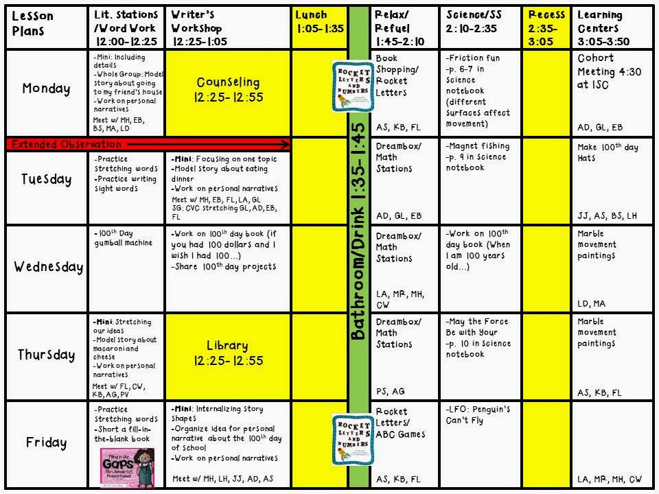 The Fabulous First Grade: Peek at my Week! 1/27 and Freebies!