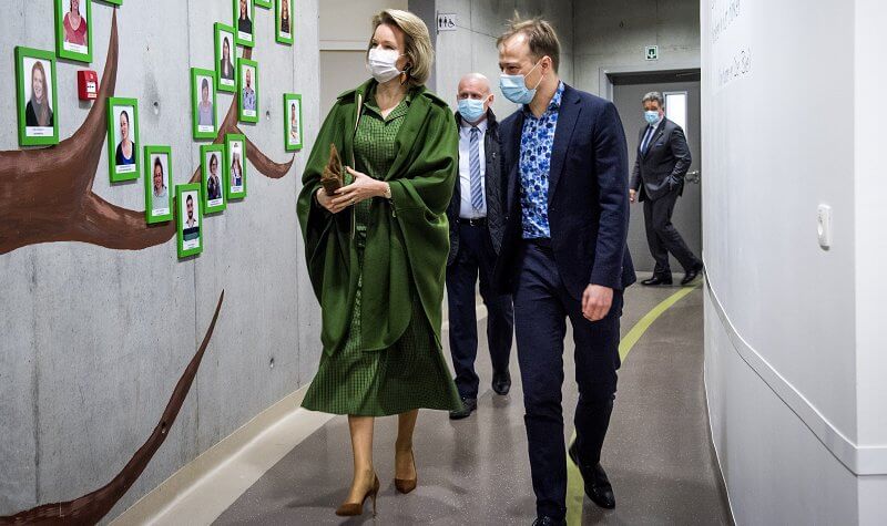 Queen Mathilde visited UZ Brussels University Hospital in Jette