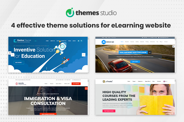 4 effective theme solutions for eLearning website