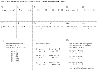 MEDIAN Don Steward mathematics teaching: directed number practice makes ...