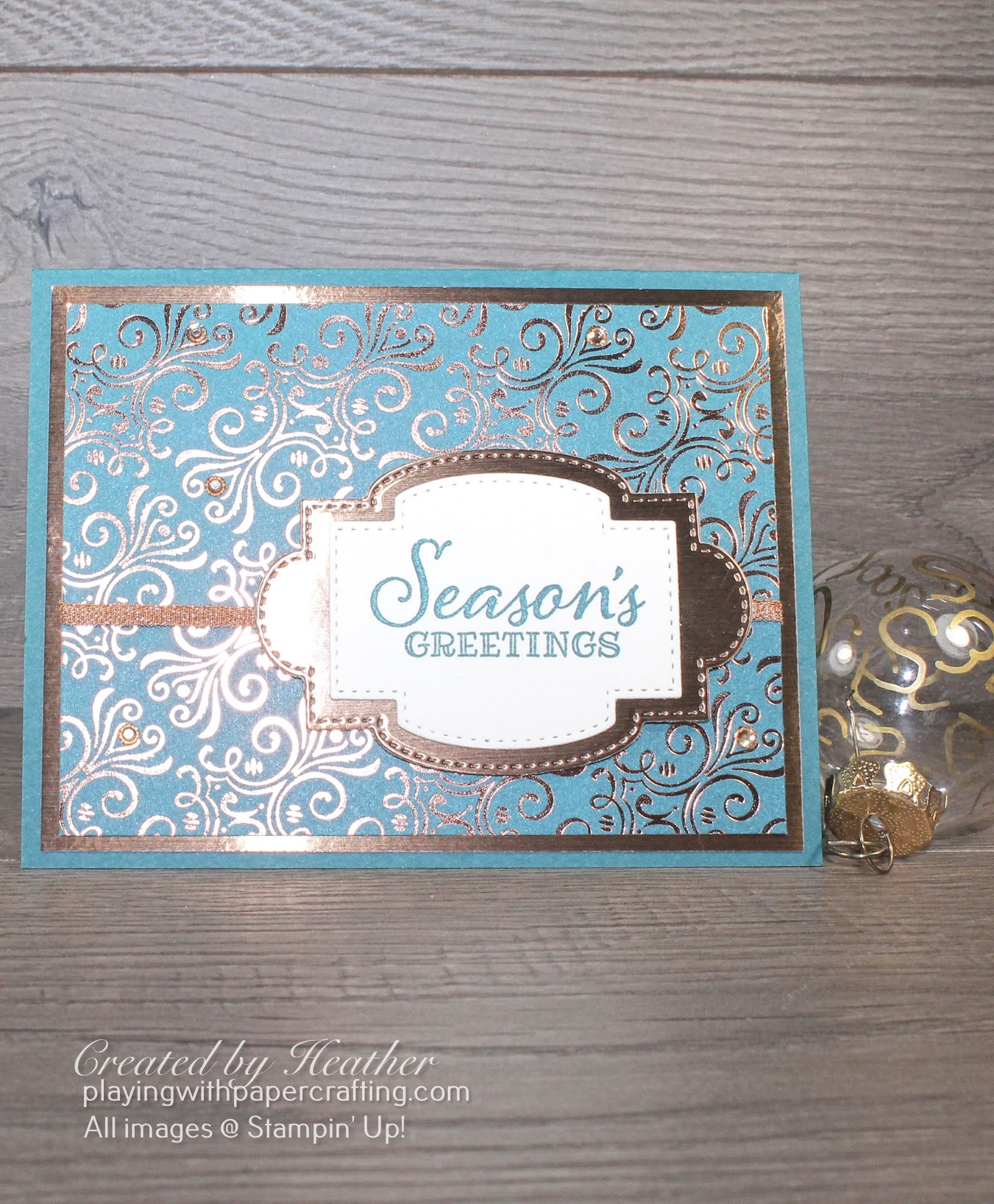 Playing with Papercrafting: Simple But Elegant Christmas Card Using ...