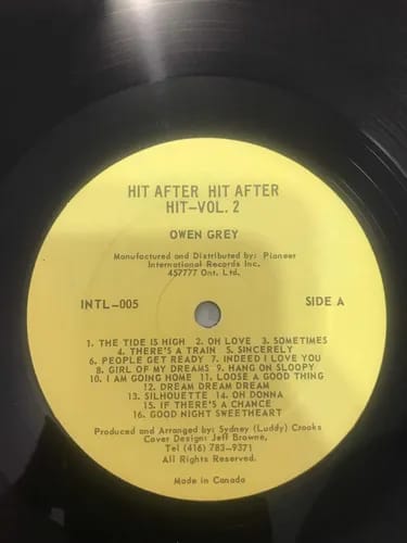 Compartilhando Reggae: Owen Gray - Hit After Hit After Hit Vol.2