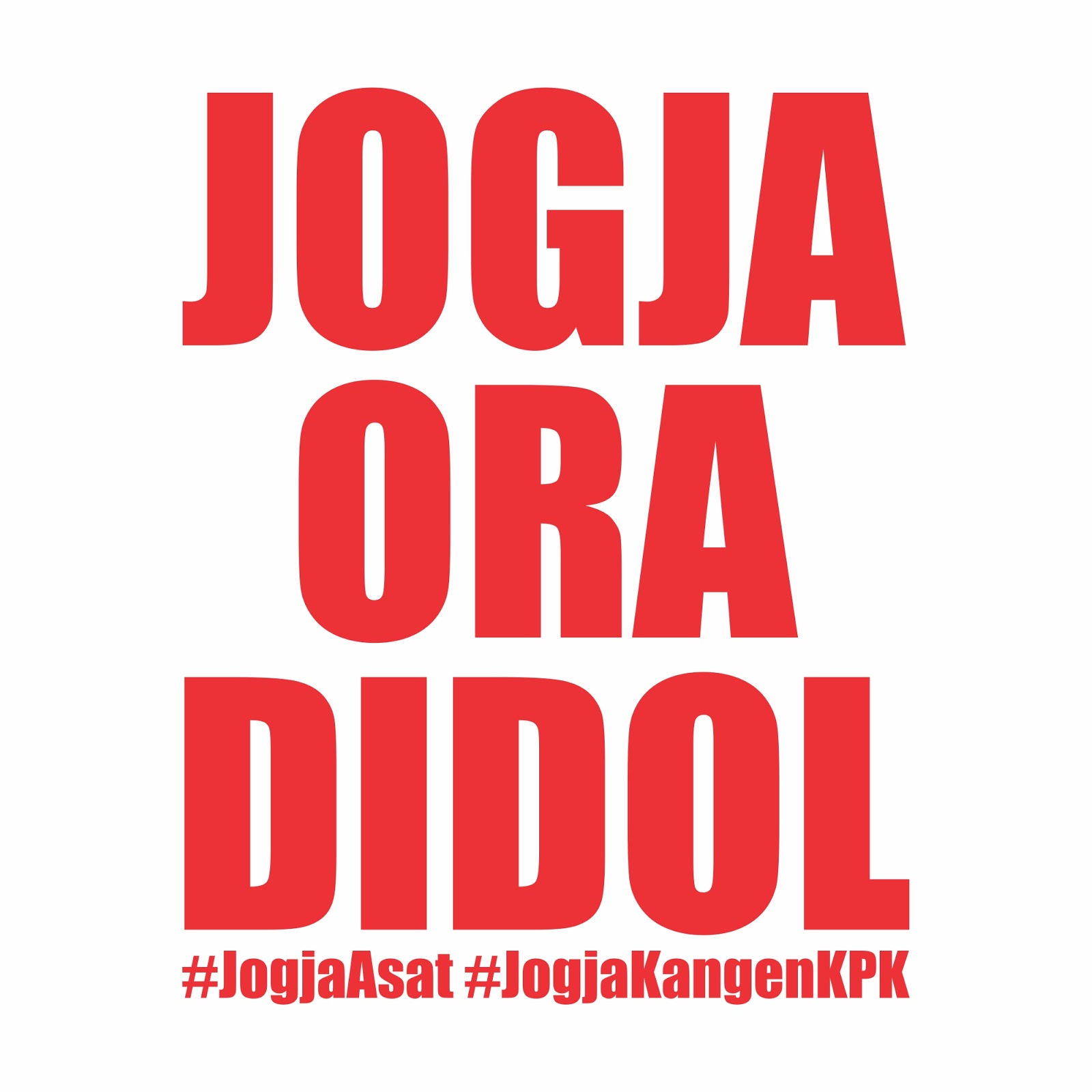 GRAPHIC DESIGN PORTFOLIO by Jazari Ichsan: ASAL MULA JOGJA ORA DIDOL