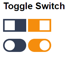 HTML,CSS Toggle Switch