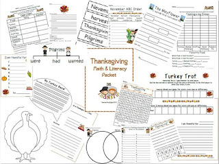 Teacher Gone Digital: Thanksgiving Literacy and Math Fun...Plus a Freebie!
