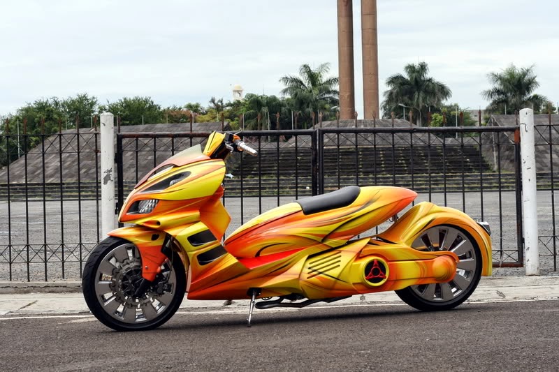 Modifikasi Motor Matic Lowrider 2015