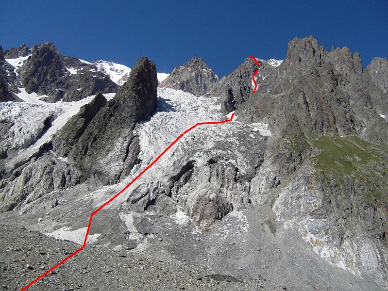 RobyUltra: Punta Baretti (4006 mt) Monte Brouillard (4068 mt) 11-07-2009