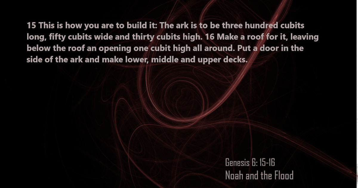 Genesis 6:15-16 Wickedness in the World - 1 million free pictures