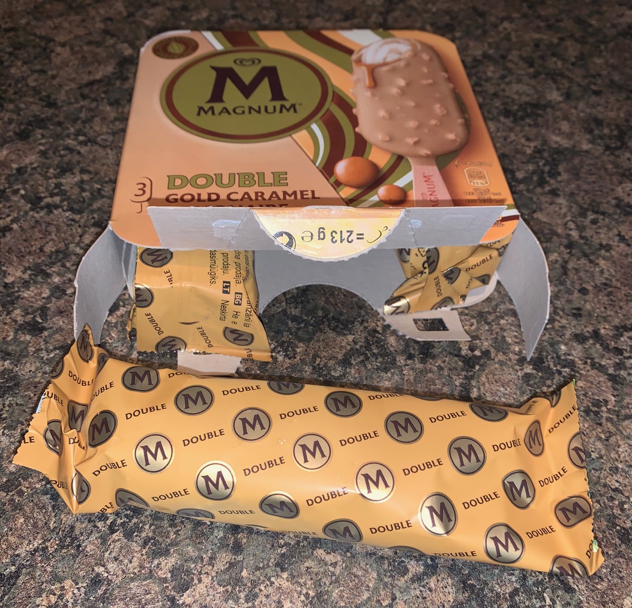 FOODSTUFF FINDS: Magnum - Double Gold Caramel Billionaire (Asda) By ...