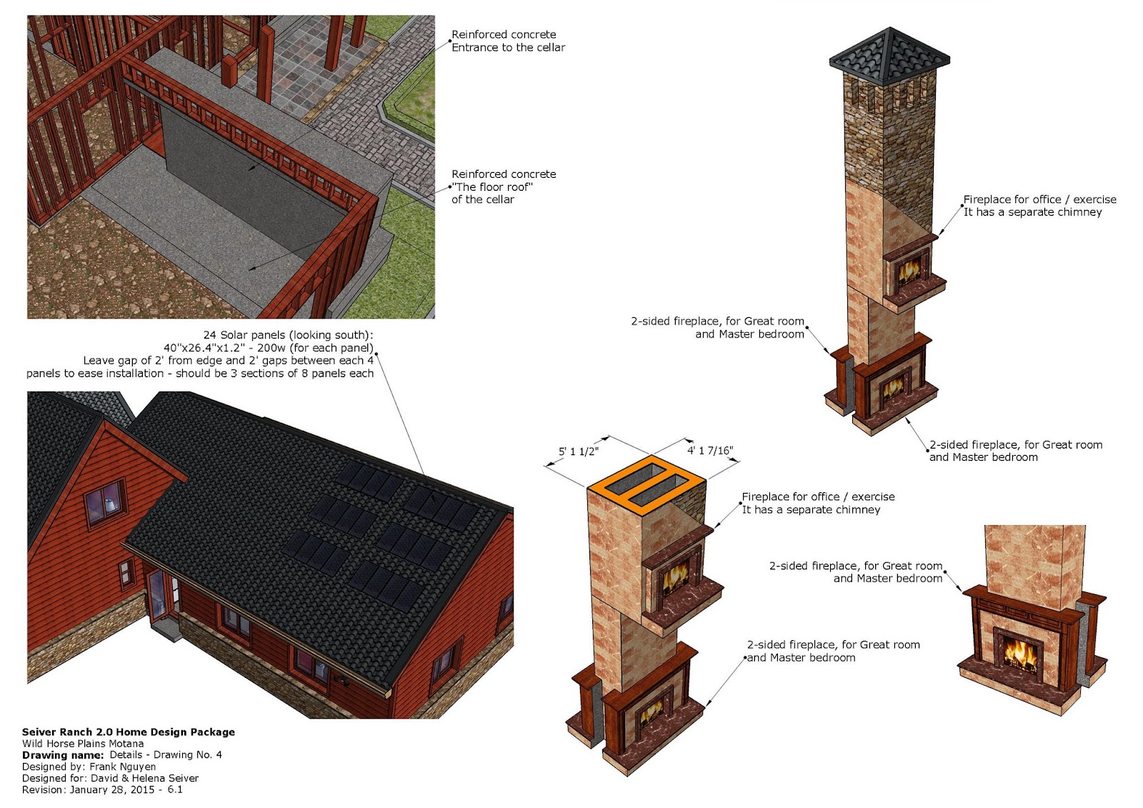 LH100 - Log House Plans - Log House Design - (in Montana)