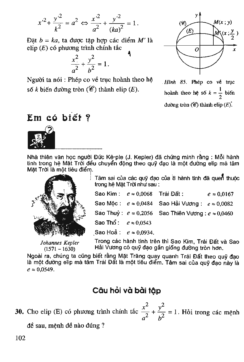 Sách giáo khoa Hình học lớp 10 nâng cao - Bài 5: Đường elip - Sách Giáo Khoa | Sách Giải Bài Tập ...