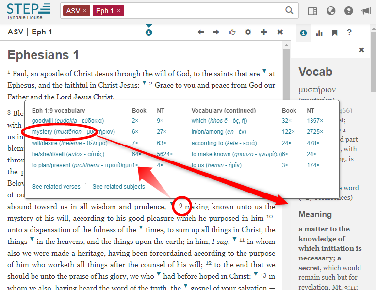 STEPBible User Guide: Dictionaries