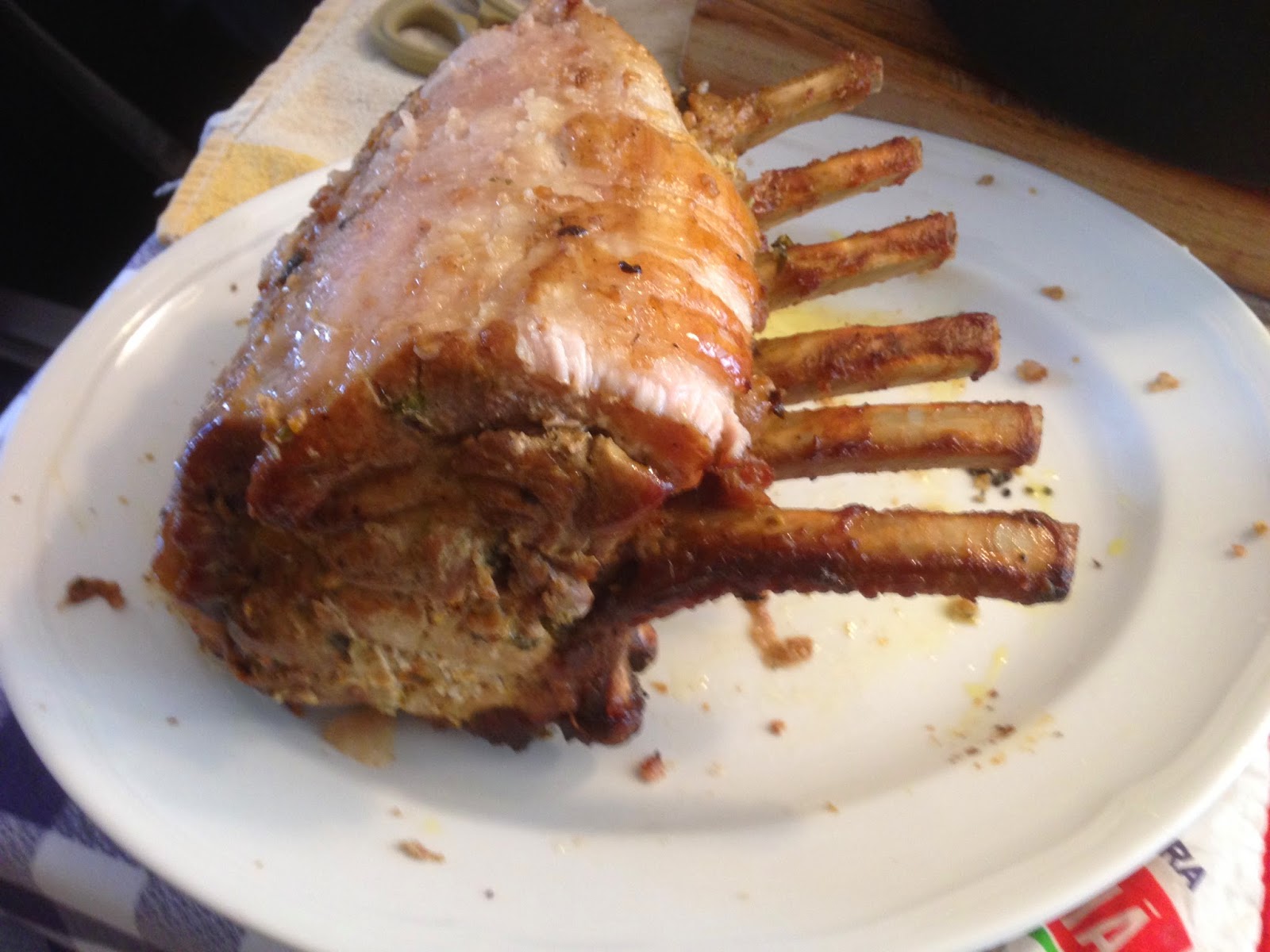 la cuina de la Mercè: Costella de porc al forn