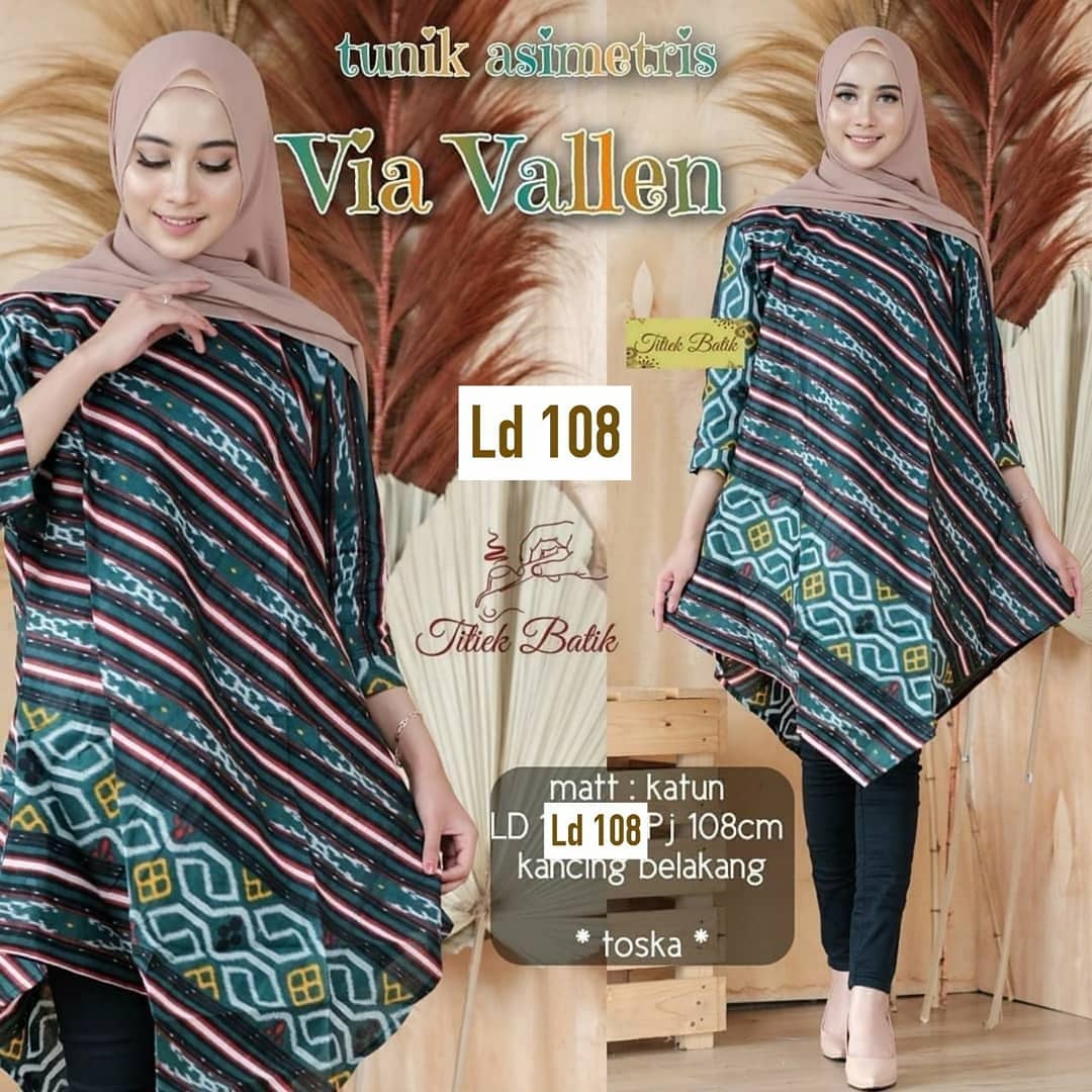 Model Tunik Batik Terbaik 2020 Desain Mewah Dan Modern - Model Baju Korea