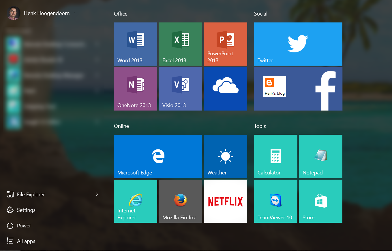 Henk's blog: Deploy a customized Windows 10 start menu during deployment