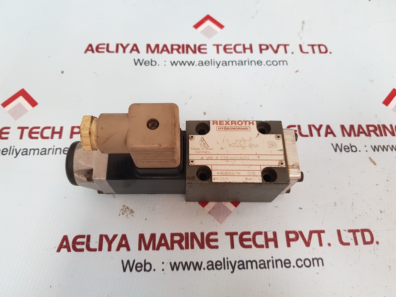 REXROTH 4 WE 6 C52/AG24NZ4 DIRECTIONAL CONTROL VALVE - Aeliya Marine