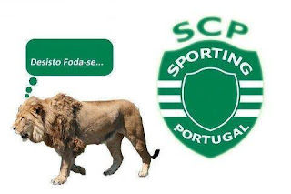O leão desiste da mascote do Sporting. #FOTOdoDIA