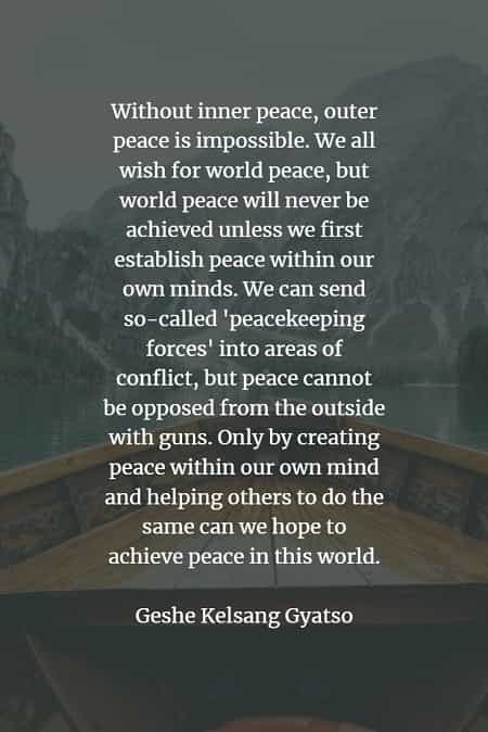 85 Peace quotes that inspire unity and calmness