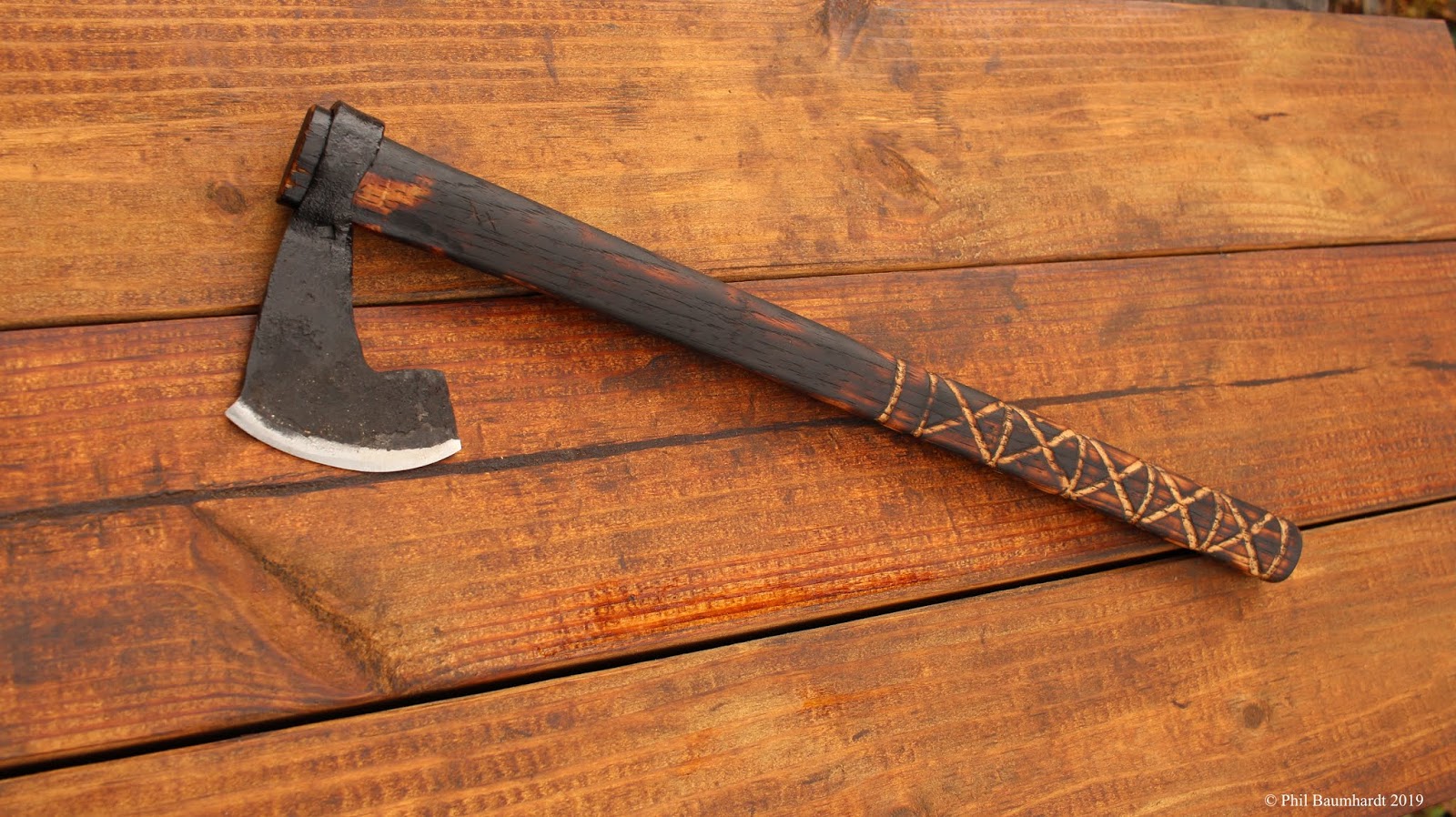 Blackheart Forge: Railroad Spikes Forged into Viking Axes
