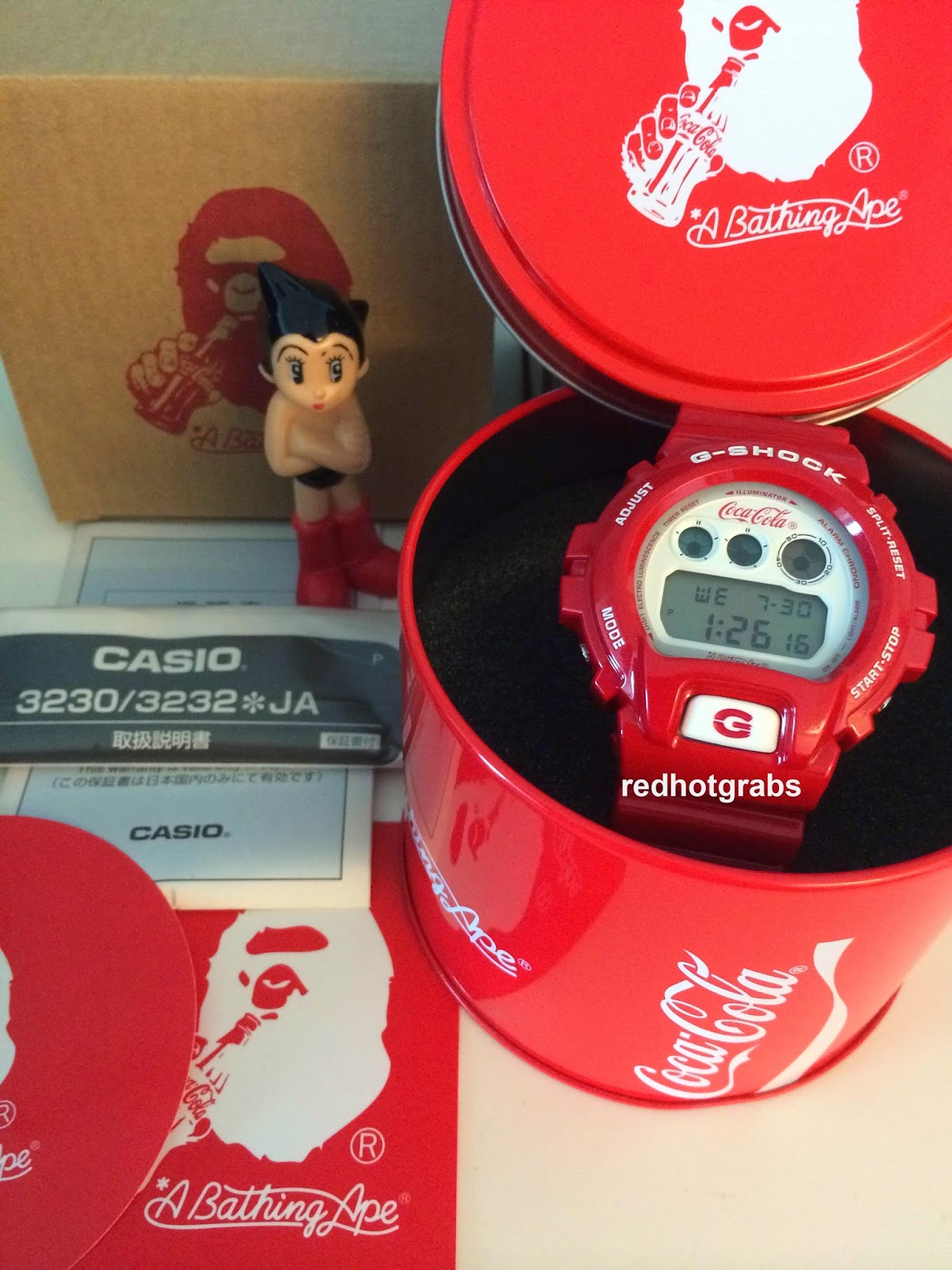 Red Hot Grabs: BNIB COKE COCA COLA BAPE DW-6900 G SHOCK Casio Watch ...