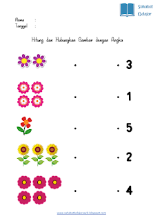 Menghitung dan Menghubungkan Angka (1-5)