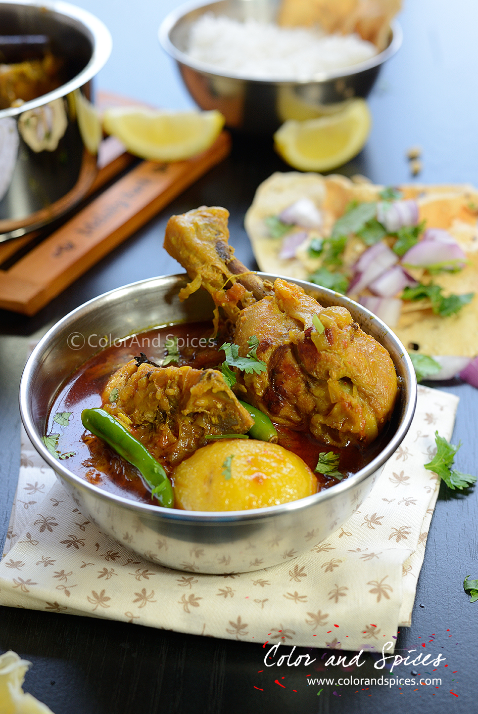 Color and Spices: Chicken curry...ma's special recipe