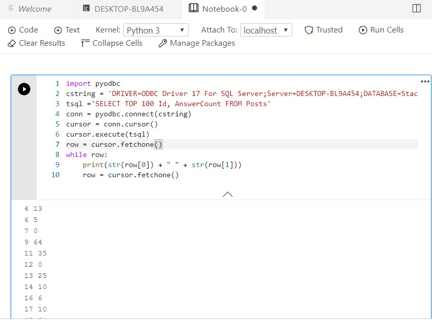 Hasan Savran: Step by step Querying SQL Database with Python by using ... Hasan Savran: Step by step Querying SQL Database with Python by using ...