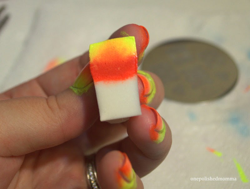 One Polished Momma: Trippy Sun Stamping Tutorial