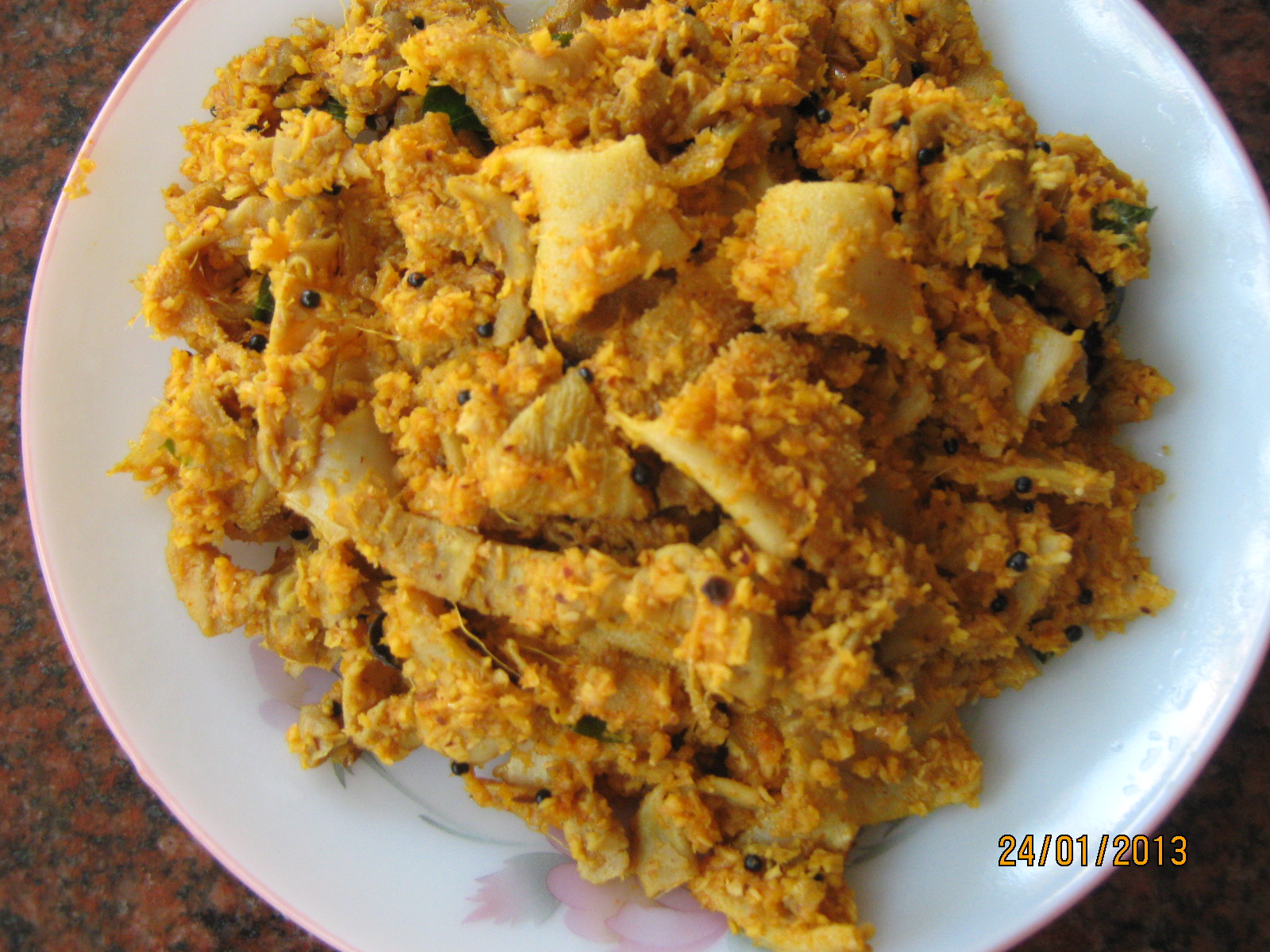 Variety Cooking: mutton intestine thoran {kudel thoren}