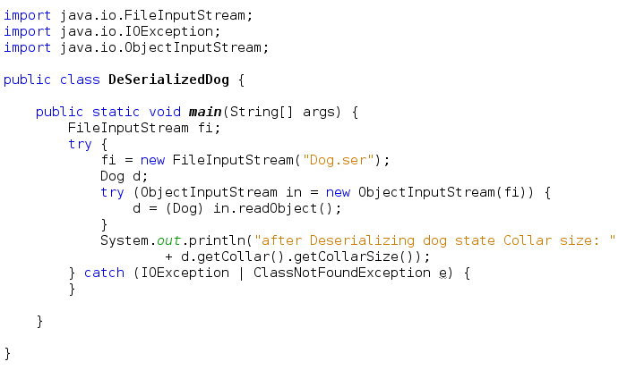 Java-Latte: Serialization in Java