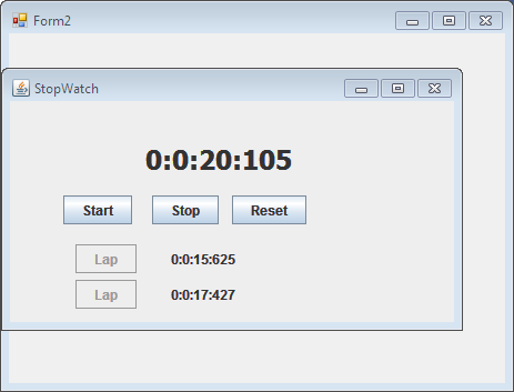 Complete StopWatch in Java with source code