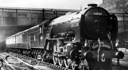 Tour Scotland: Old Photograph Queen Of Scots Steam Train Scotland