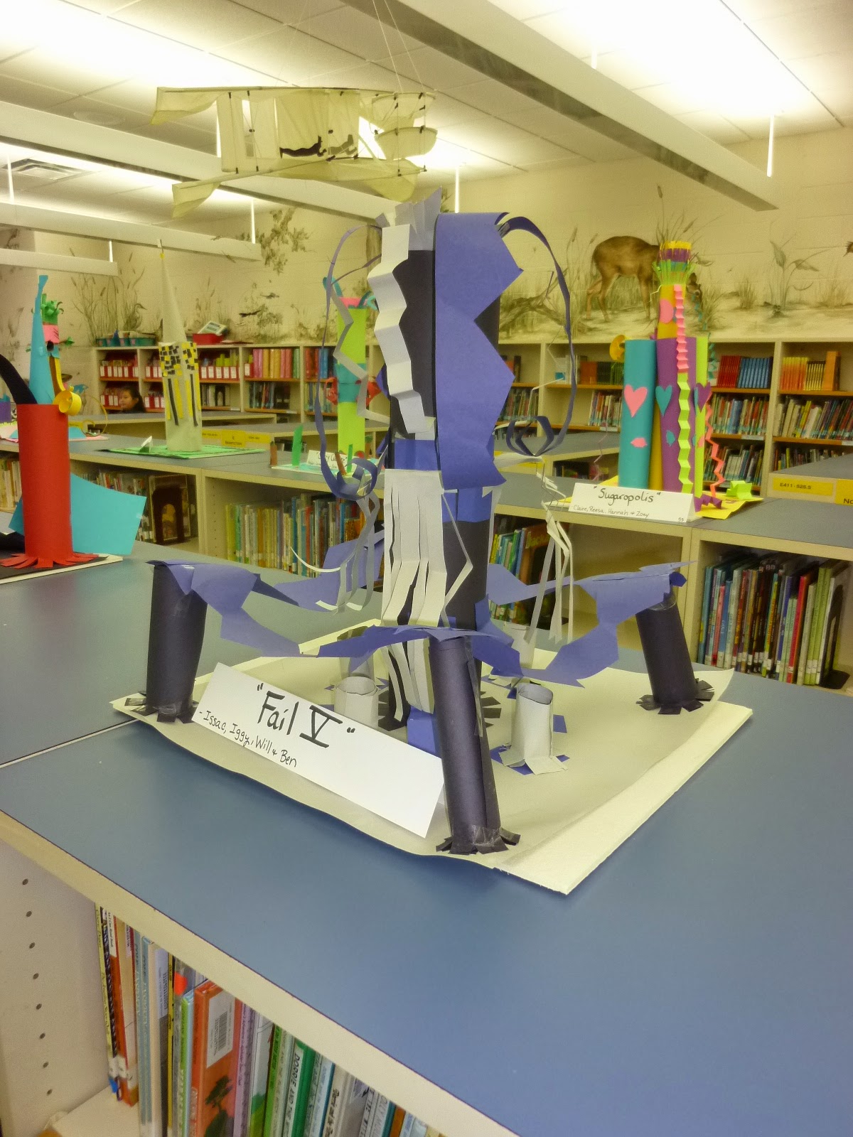 Mrs. Werner's Art Room: 5th Grade Collaborative Paper Sculptures